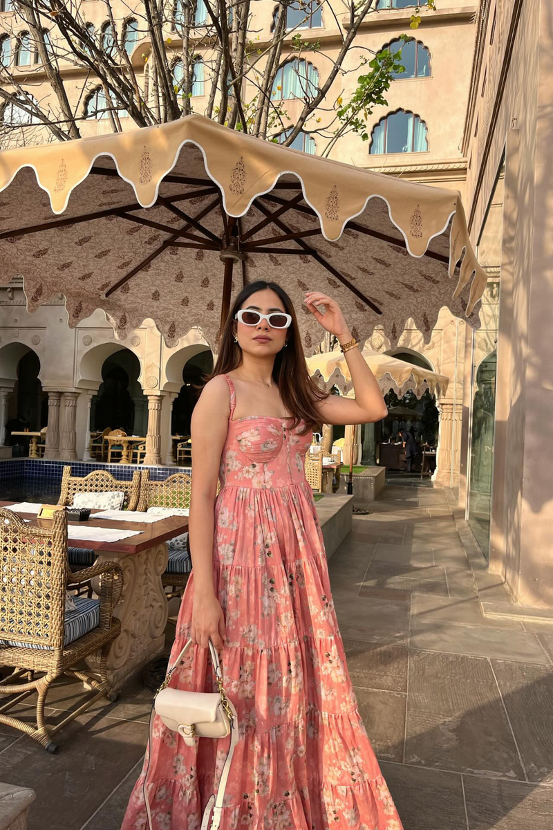 Velouria Bustier Maxi Sundress