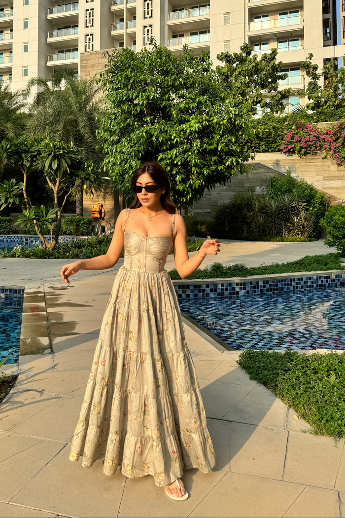 Grace Bustier Maxi Sundress