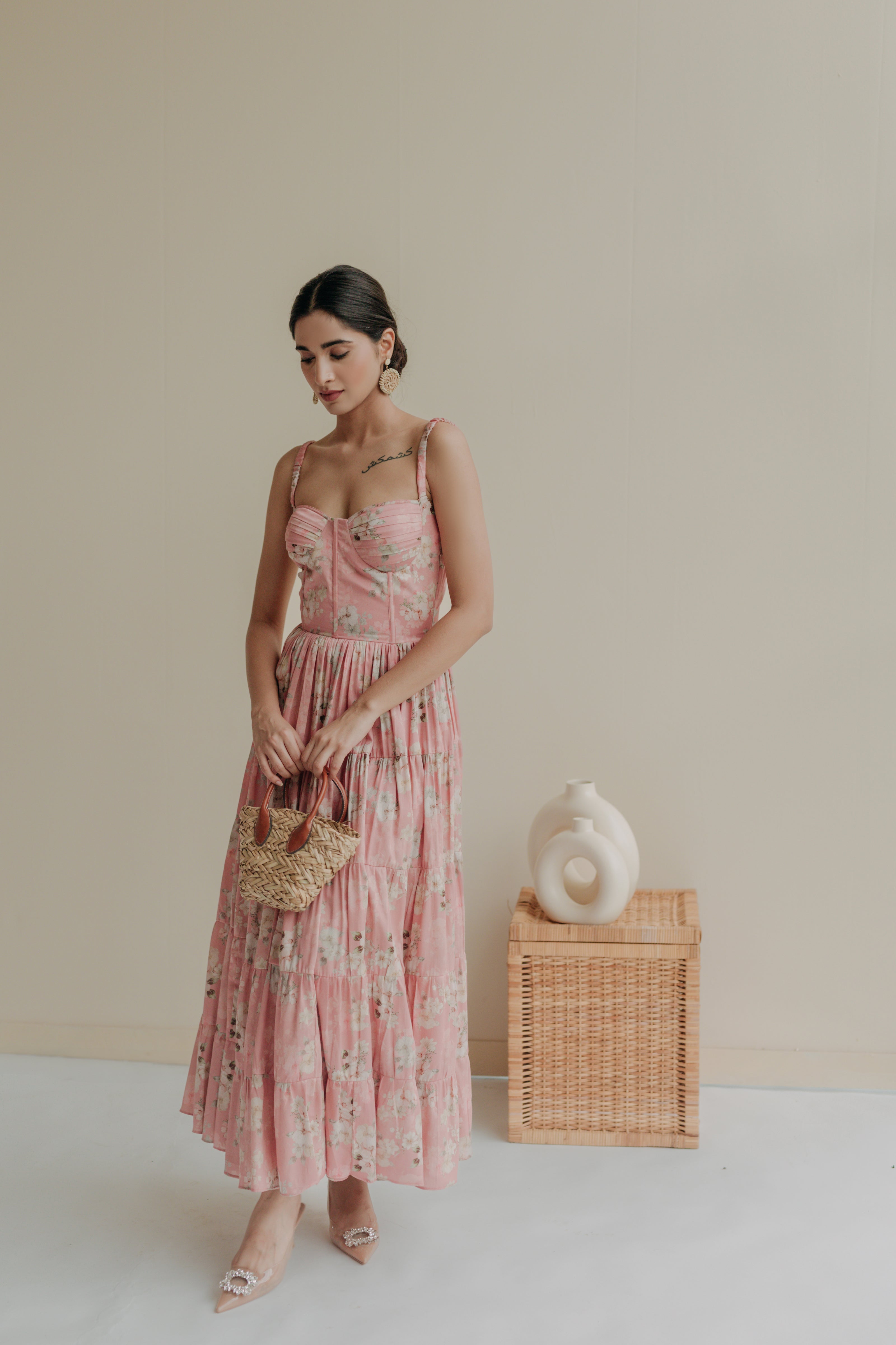 Velouria Bustier Maxi Sundress